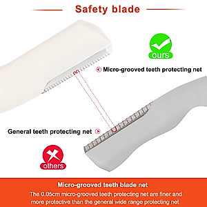 3Pcs Eyebrow Razor Trimmer, Multipurpose Exfoliating Dermaplaning Home Skin Care Safety Tool, Professional Facial Hair Removal,Shaver and Eyebrow Shaper For Women & Man