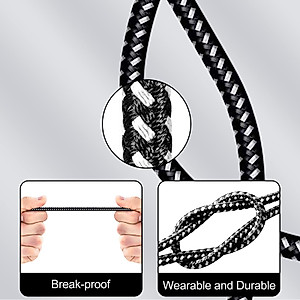 FOXSEA 3FT 90 Degree Lightning Cable MFi Certified Fast Charging Cord (Black&White) 3Pack