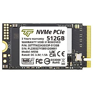 Timetec 512GB M.2 2242 SSD NVMe PCIe Gen3x4 3D NAND TLC Read/Write Speed Up to 2,000/1,500 MB/s Compatible with Lenovo Thinkpad E15 / ThinkPad 11e Yoga Gen 6, Laptop and Desktop