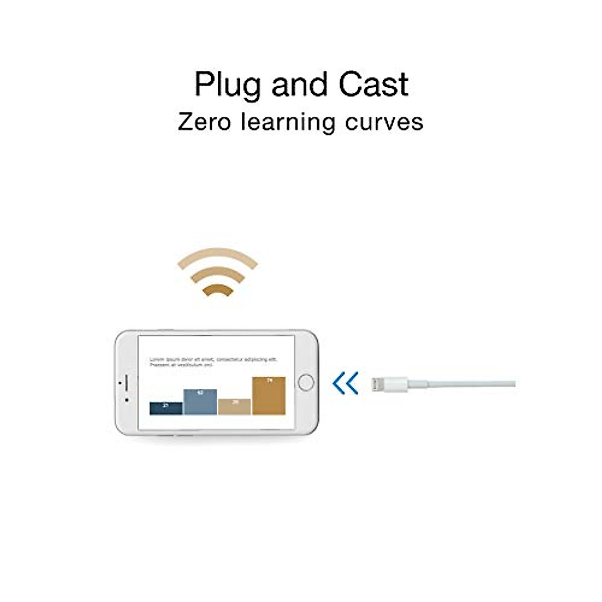 QuattroPod Mini | 5G WiFi Wireless Presentation Facility HDMI Transmitter & Receiver for Streaming 4K from Laptop, PC, Smartphone to HDTV/Projector (1T1R) [2022 OTA Update]