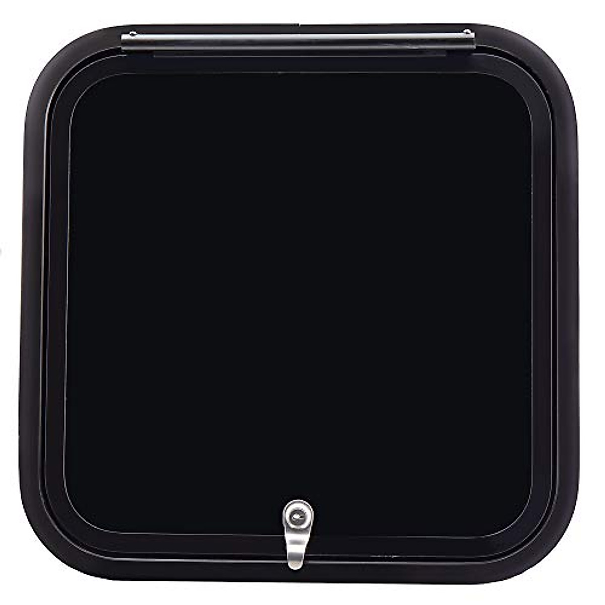 RV Baggage Door | Rounded Corners | Camper | Compartment Door | Black Fiberglass (18" H x 18" W) | Made in America
