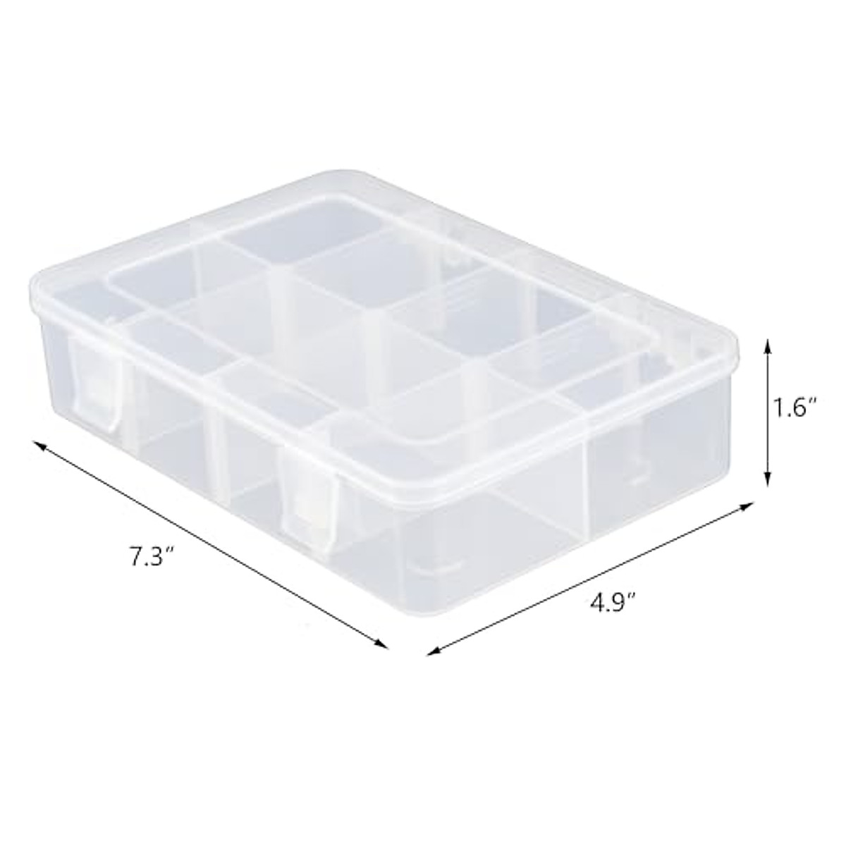 Tamnjvrr 3 Pcs Snack Box Container Snack Box 8 Compartments Snack Containers Reusable Meal Prep Containers Removable Dividers,Dishwasher Safe