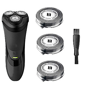 SH30 Replacement Heads for Philips Norelco Series 3000, 2000, 1000 Shavers and S738, Compatible with Philips ComfortCut Blades Shaving Heads like S1560 S3310，Norelco One Blade Replacement Heads.3-Pack