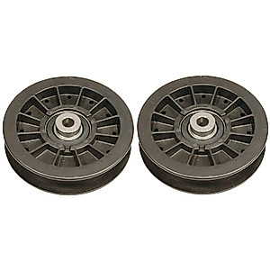 HASMX 280-511 Flat Idler Pulley for Murray Exmark Toro 109-3397 Quest Toro 74812, 74813, 74814, 74815, 74816, 74818, 74820, 74822, 74823, 74824, 74832 and 74914 (2-Set)