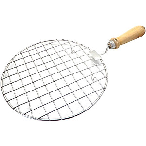 Belexy Stainless Steel Wire Roaster Rack Papad Jali, Roti Grill, Papad Grill, Roti Jali, Chapathi Grill, Multi-Functional Wire Steaming Cooling and Baking Barbecue Rack,