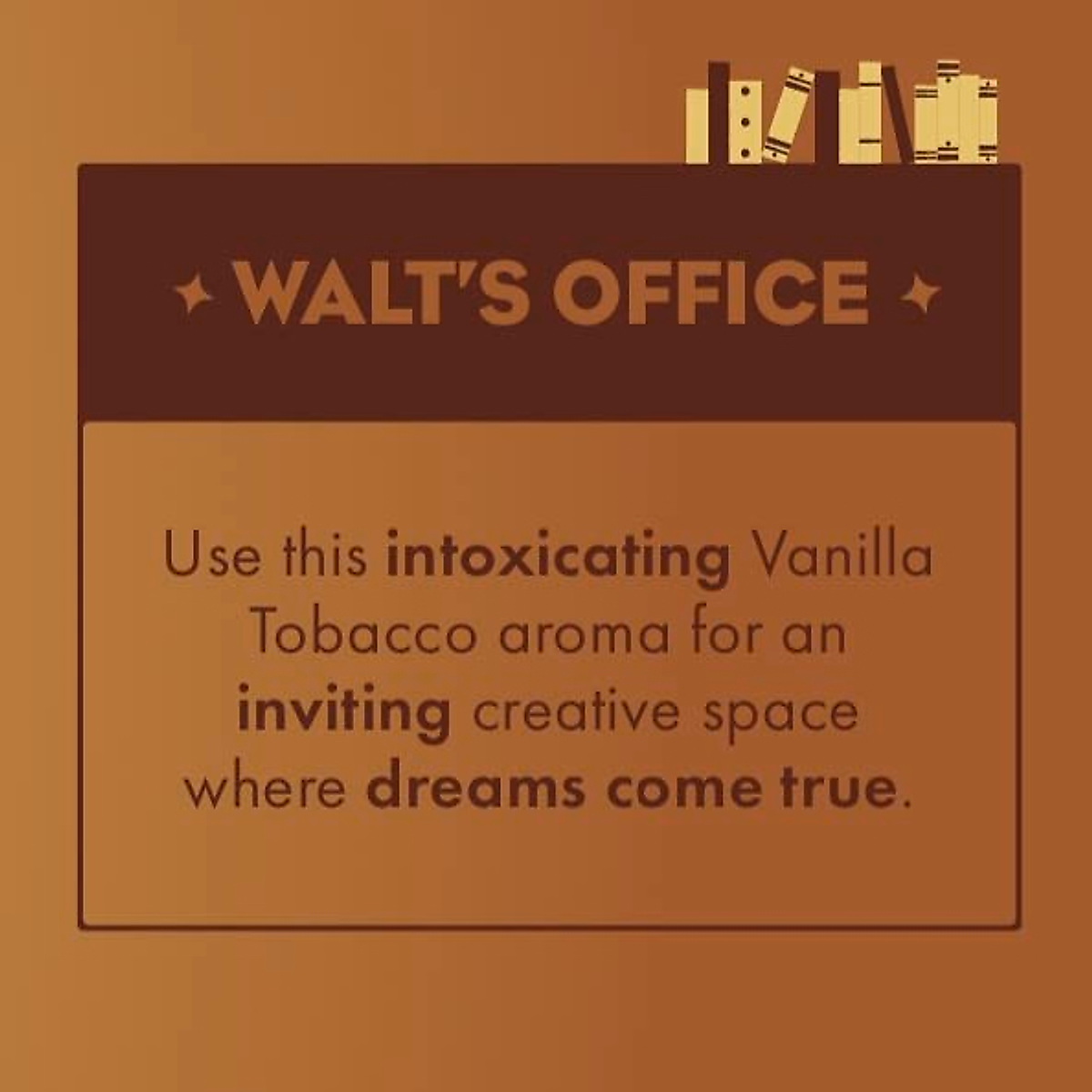 Park Scents Walt's Office Candle Delicate Calming Scent-Fragrant Pipe Tabacco with hints of Vanilla - Inspired by The Warm Atmosphere of Walt Disney's Office - Handmade in The USA | 8 oz. Tin