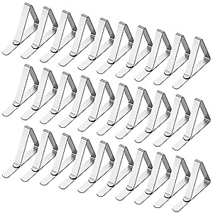 Tablecloth Clips 30 Packs Table Cloth Holder Clips,Stainless Steel Outdoor Table Cloths Clips For Picnic Tables,Folding Tables,Clamps For Outdoor Tablecloths,Picnic Table Cover Clips For Party Wedding