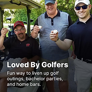 Golf Shots - Golf Ball Shaped Shot Glass, White