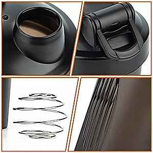 EBAT Shaker Bottle in Cute Pink (Lid & Body) w. Classic Loop Hook,Measurement Marks of 12 OZ/400 ML & A Small Stainless Whisk Blender Ball,Anti-Slip,BPA Free,PP5 Certified,Leak Proof,Dishwasher Safe