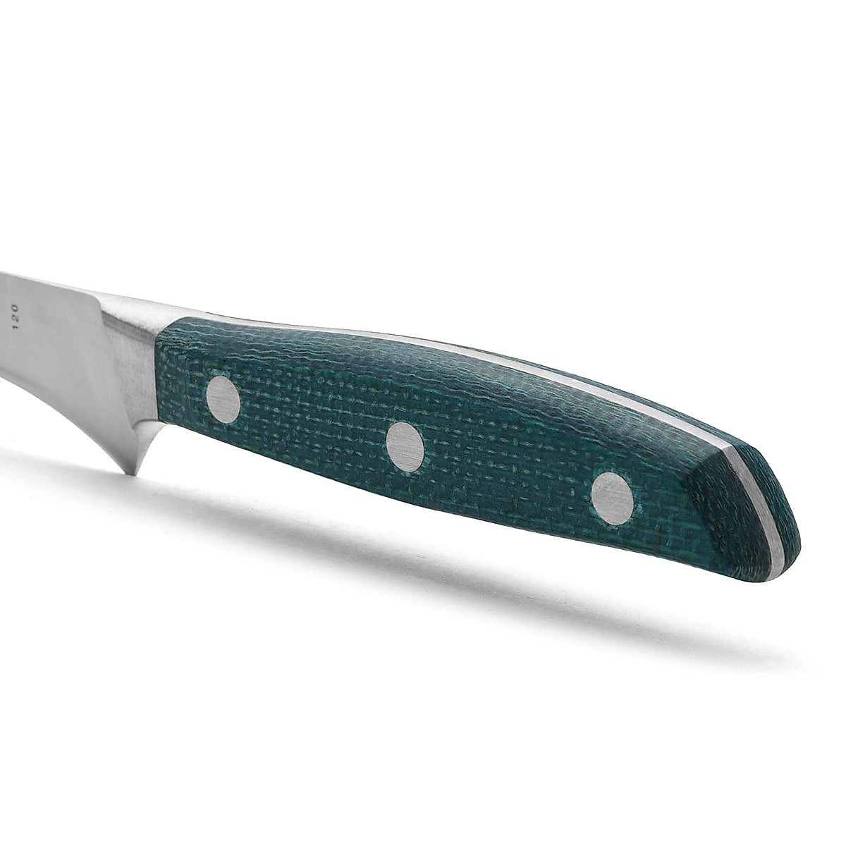 ARCOS Boning Knife 6 Inch Nitrum Stainless Steel and 160 mm blade. Professional Butcher Knife to Slice Bones from Meat. Ergonomic Polypropylene Handle. Series Brooklyn. Color Blue.