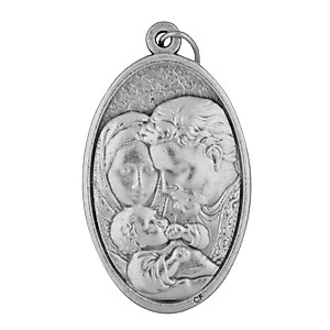 Venerare Large Oval Saint Medal, 1.5" (Holy Family)