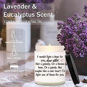 Sister Gifts, Sister Birthday Gifts, Funny Sister Gifts from Sister Brother, Gifts for Sister on Mother's Day, Sibling Candles, Sister Gift for Christmas Gifts, Sister Graduation Gifts(7oz)