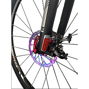 BUCKLOS MTB Bike Disc Brake kit, Mechanical Disc Brakes Aluminum Alloy Caliper for Mountain Bike with 160mm Stainless Steel Rotor/Floating Rotors and is/PM Universal Conversion Adapter (Front+Rear)