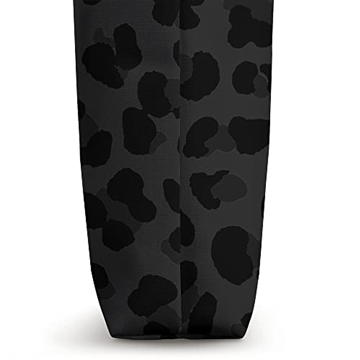 Leopard Cheetah Skin Pattern Black Tote Bag