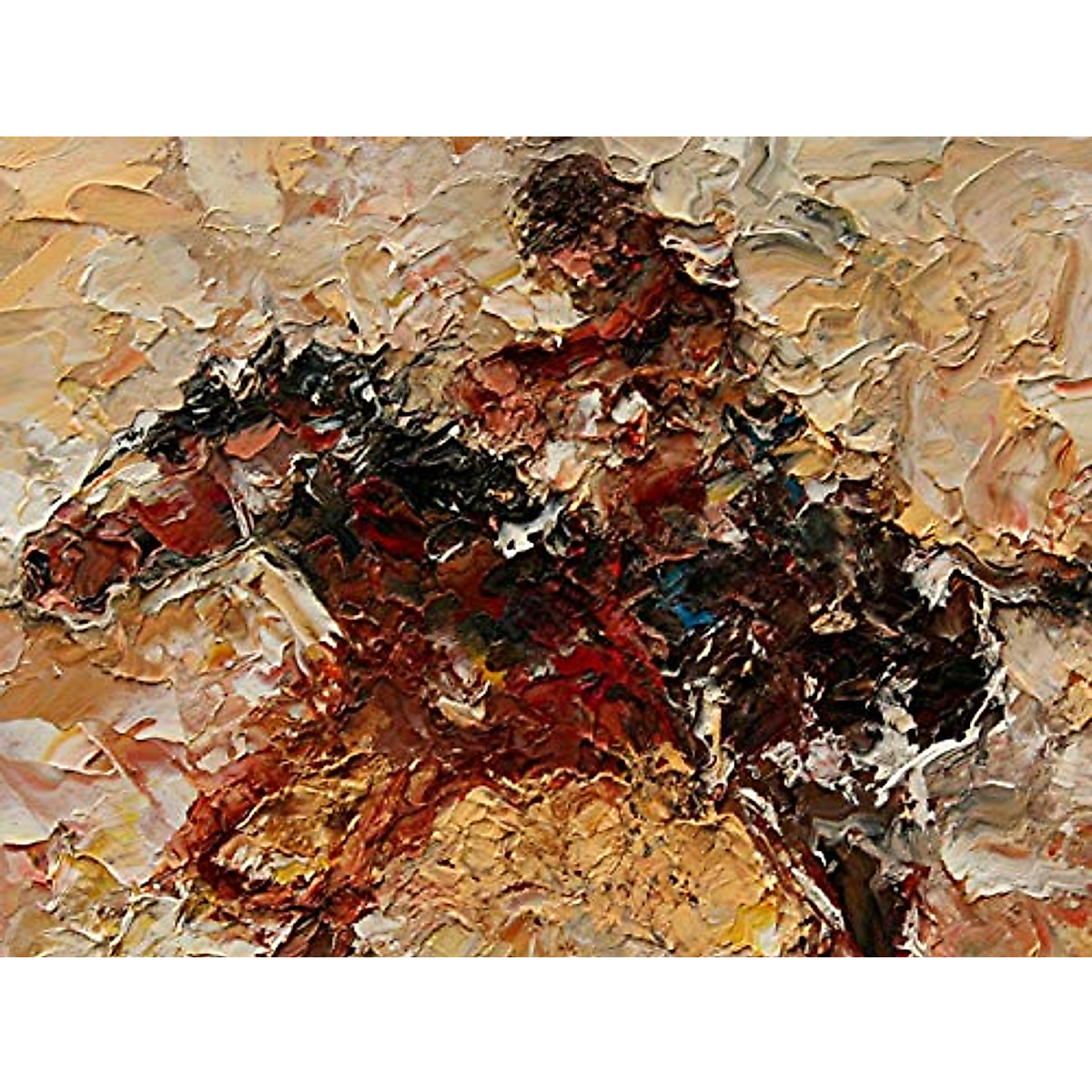 SOLD The Rider, Equine Western Horse By Internationally Renown Artist Andre Dluhos