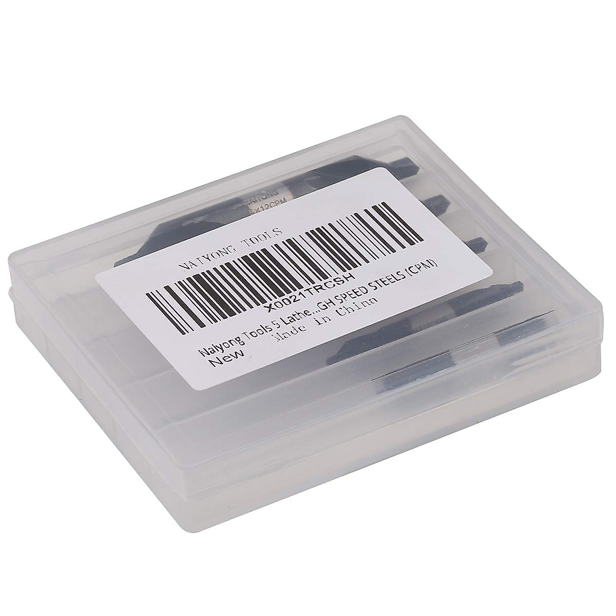 Naiyong Tools 5 Lathe Mill Center Drill Countersink Bit Tooling Set, M35 HSS 5% Cobalit Contained, Titanium Plated (CPM)