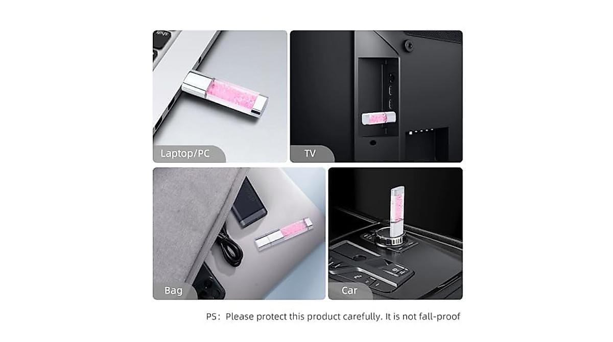 BorlterClamp 64GB Pink Crystal USB Flash Drive