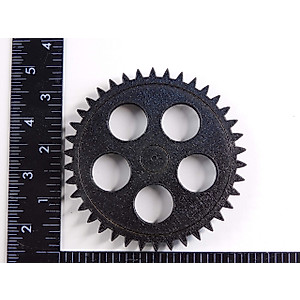 Steampunk Gears Wall Decor - Eight Gears, Two Push Rods - 10 Pieces - Free Shipping - Wood Gears
