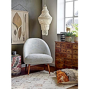 Creative Co-Op Embossed Terracotta Planter with Whitewash Finish (Holds 5" Pot