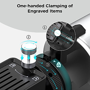 Official Creality Rotary Kit Pro, Laser Rotary Roller 4 in 1 Multi-Function Engraving Accessories for Laser Engraver, Jaw Chuck Rotary for Engraving Cylindrical Objects, Wine glass, Baseball Bat, Ring