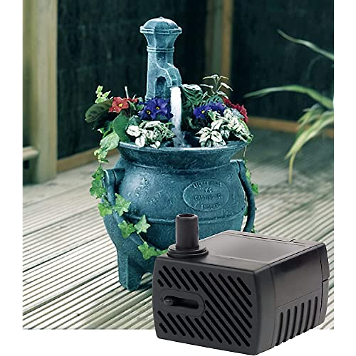 Little Giant PES-40-PW 115-Volt, 45 GPH Magnetic Drive Fountain Pump with 6-Ft. Cord, Black, 566713