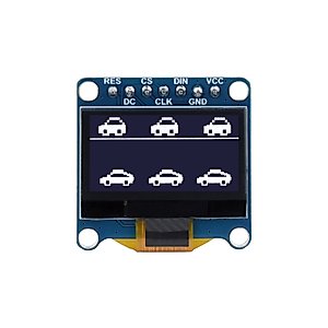 waveshare 0.96inch OLED Display Module for Raspberry Pi/Arduino/STM32, 128×64 Pixels Screen, White Display Color, 4-Wire SPI / I2C Communication Interfaces, 3.3V / 5V