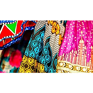 Ankara Fabric, 6 Yards/Black and White Print WP1442