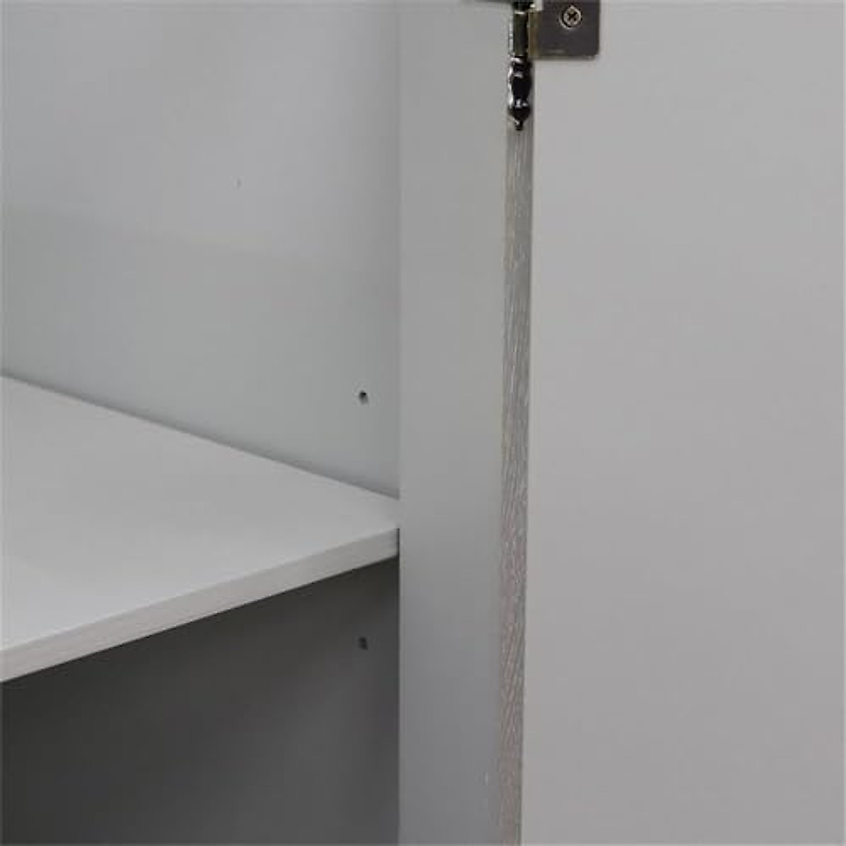 Plantation Solid Wood Vanity with Right Oval Sink in Gray Ash/Black