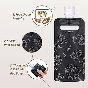 PACKISM Travel Pouches for Toiletries - 12 Pack Leak Proof 3oz TSA Approved Travel Squeeze Pouches,Stand Up Liquid Travel Containers for Shampoo Conditioner Lotion Body Wash