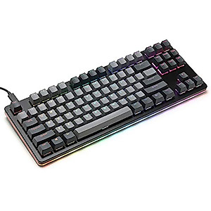 DROP CTRL Mechanical Keyboard — Tenkeyless TKL (87 Key) Gaming Keyboard, Hot-Swap Switches, Programmable Macros, RGB LED Backlighting, USB-C, Doubleshot PBT, Aluminum Frame (Cherry MX Brown, Black)