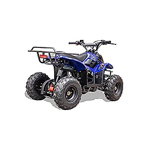 MotoTec Rex 110cc 4-Stroke Kids Gas ATV Blue 49x29x32"