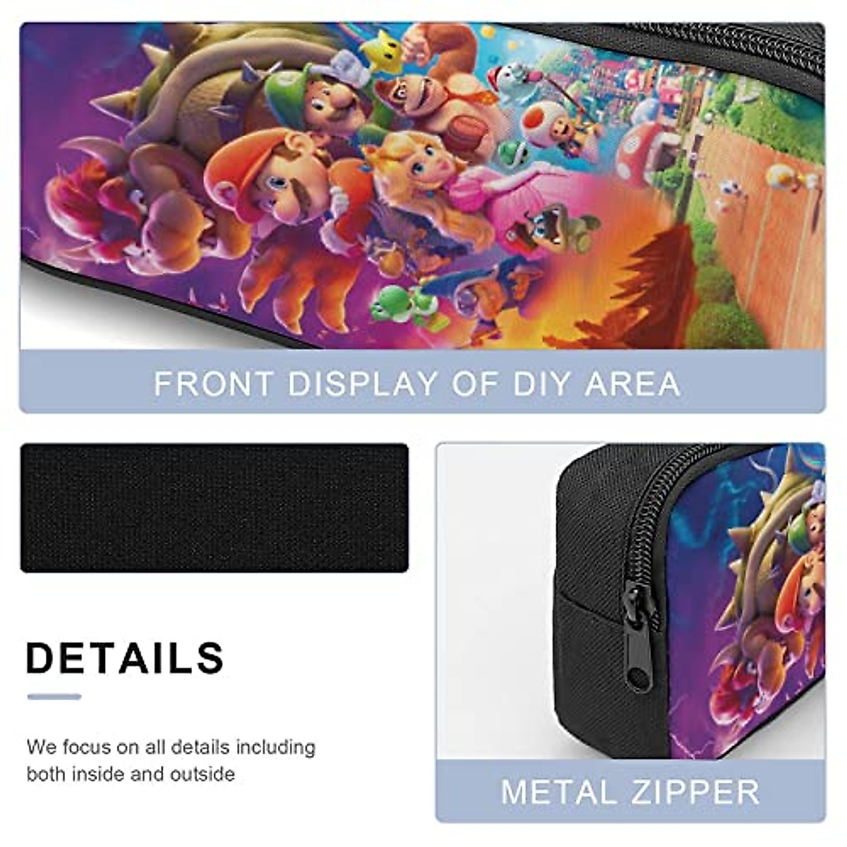 YUABVOP Fashion Cartoon Backpack Set Game Backpacks with Pencil Case And Lunch Bag Lunch Box For Kids Lightweight Travel Casual Daypack School Supplies