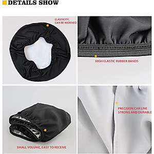 Leopard Print Spare Tire Cover Sun Protector Waterproof Wheel Cover Universal Fit for, Trailer, RV, SUV, Truck and Many Vehicle 14-19" Fits for tire Diameter 60-89cm