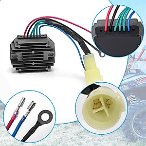 804278T11 67F-81960-10 67F-81960-00 Voltage Regulator Rectifier Replacement for Mercury Mercruiser F75 F90, Yamaha F100 F90 F80 F75