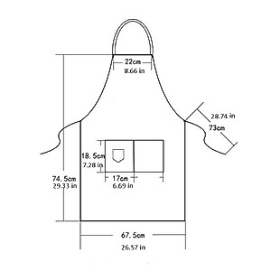 2 Pcs Black and Khaki - Waterproof Apron With Pockets - Chef - Kitchen - Cooking - Shop - Teacher - Butcher - Grilling - Barista - Baking - Teacher - Work - Men - Women - Dad - Mom - Retirement.