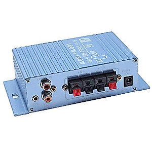 AUTUT Dual Channel Mini Amplifier, Hi-Fi Stereo Reciever for Cars Motorcycles Computer Speakers, DC 12V-15V 40W