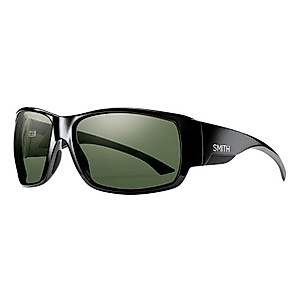 Smith Optics Dockside Lifestyle Polarized Sunglasses, Black/Chromapop Gray Green