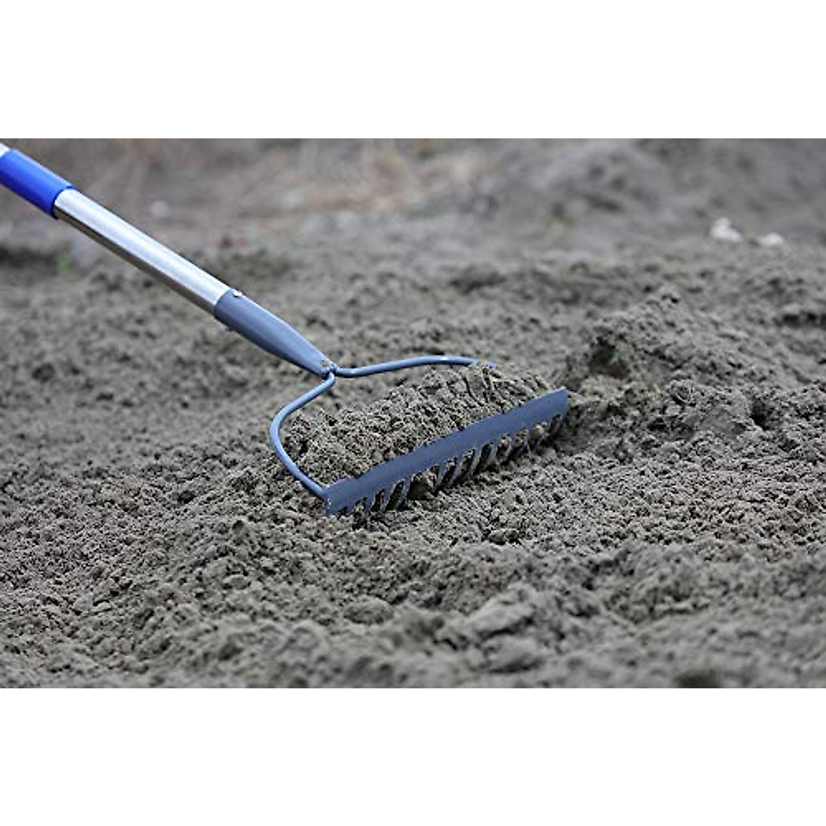 FLY HAWK 5 FT Bow Rake Heavy Duty，for lawns Raker to Gather Fallen Leaves, Weeds，Strong Hold When Working – Rust-Free(5 FT)