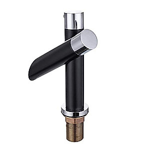 ShiSyan Y-LKUN Kitchen Faucet Modern Unique Bathroom Basin Faucet Single Handle Kitchen Sink Mixer Tap Waterfall Faucet Black Furniture