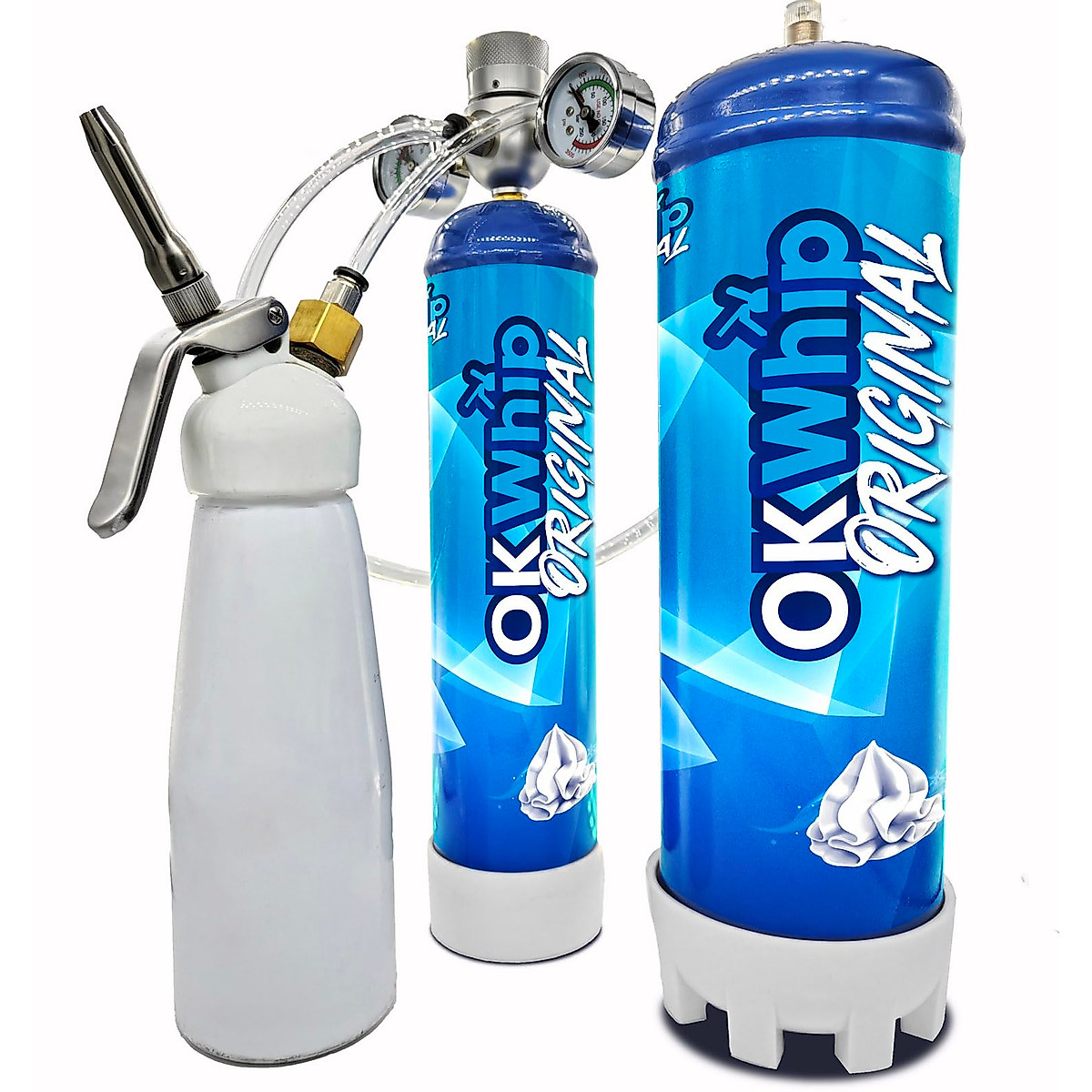 OkWhip 640g Whipped Cream Dispenser 0.95L Tanks(3 Count)