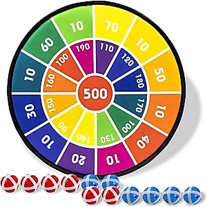 Gdaytao Kids Toys, Dart Board for Kids with 12 Dart Balls, Boys Toys Age 5-7 & 8-10, Toys for Boys Ages 5-13, Toy for 3 Year Old and Up, Ideal Gifts for 3-12 Year Old Boys and Girls