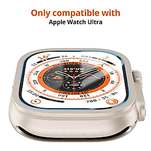 Compatible for Apple Watch Ultra Case 49MM [Enjoy Original], Ultra-Thin Stainless Steel Frame Water-Proof Bezel Case Designed for iWatch Ultra 49MM [Without Screen Protector]
