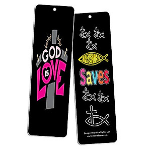 Awesome God Bookmarks for Kids (12-Pack) - VBS Sunday School Easter Baptism - Thanksgiving Christmas Rewards Encouragement Gift