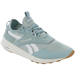 Reebok Women's Spark Run Sneaker, Seaside Grey/Chalk/Silver Metallic, 8
