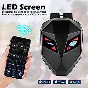 arimepi LED Knight Backpack, LED Backpack,Laptop Backpack, DIY programming backpack, Travel and Camping Storage Bag, Electronic Bike & Motorcycle Backpack (Black color)