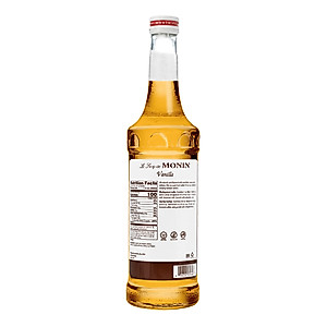 Monin - Vanilla Syrup, Versatile Flavor, Great for Coffee, Shakes, and Cocktails, Gluten-Free, Non-GMO (750 ml)