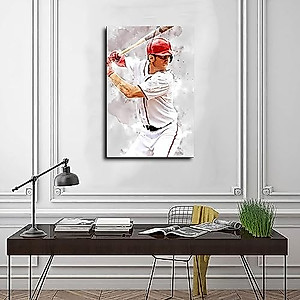 Baseball Poster Trea Turner Canvas Poster Bedroom Decor Sports Landscape Office Room Decor Gift Unframe: Unframe:08x12inch(20x30cm)