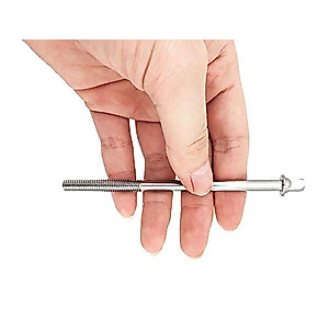 Jiayouy 90mm Bass Drum Tension Rods with Washers Drum Set Mounting Hardware 20/Pack