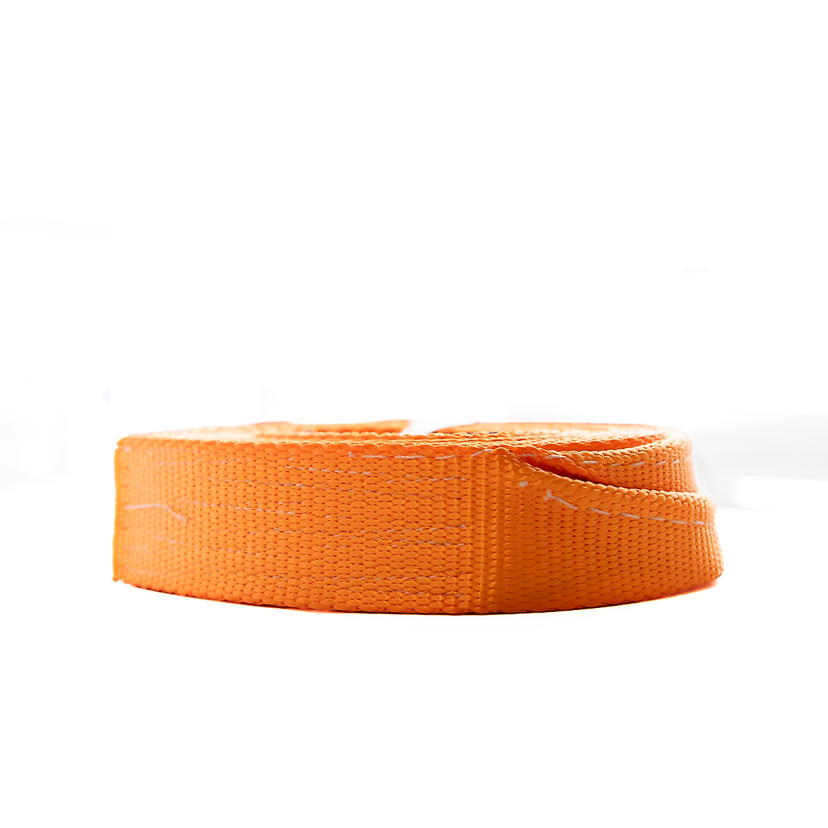 HiGear 2" X 30', 6.5 Ton 2 Inch X 30 Ft. Polyester Tow Strap Rope 2 Loops 14,000lb Towing Recovery 2x30 by Alfa Wheels (Orange, 2in 30ft 2x30)