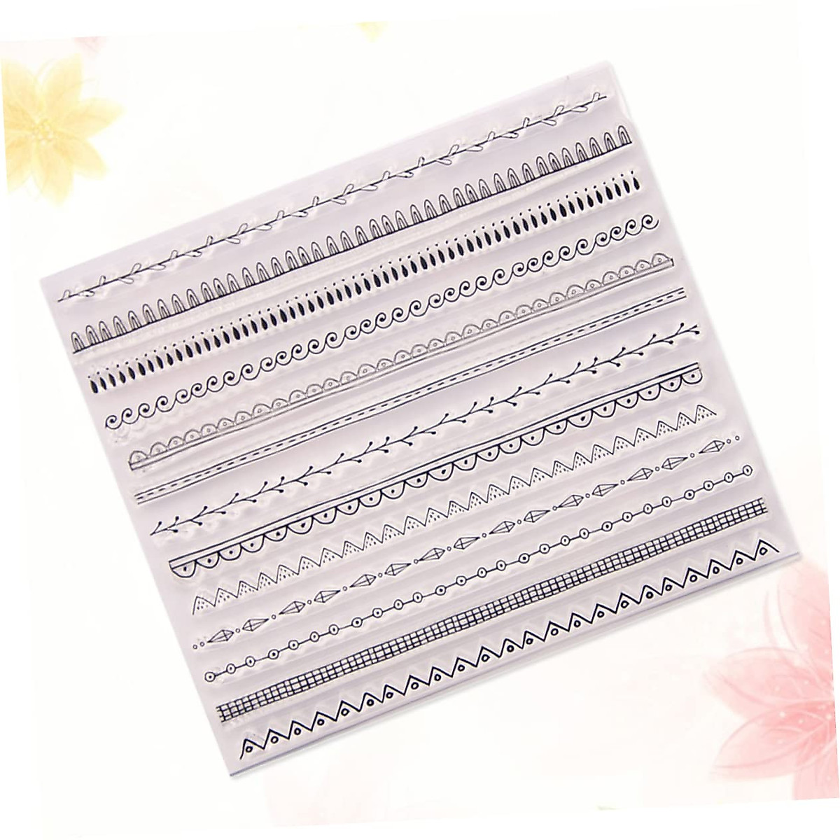 LIGHTAOTAO Stamps for Kids Rubber Stamp Collection Flower Clear Rubber for Crafting Ink Stamps Scrapbooking Stamps Silicone Stamps Transparent Stamps Seal Card Template Child Acrylic Account